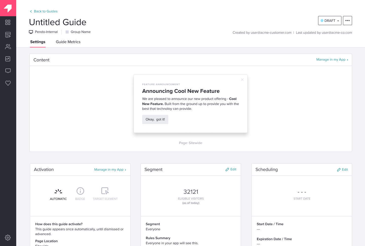 How We Made It Easier to Build Guides (with Pendo’s Guidance) - Pendo Blog