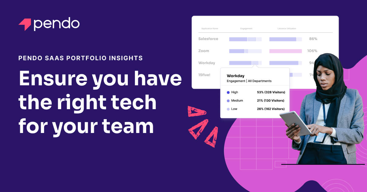Pendo SaaS Portfolio Insights: Use the right tech for your team | Pendo.io Pendo SaaS Portfolio Insights: Use the right tech for your team | Pendo.io